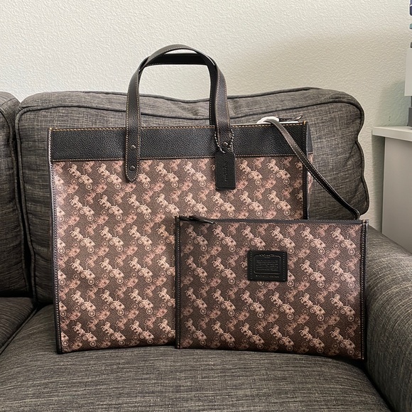 Coach | Bags | Coach Field Tote 4 With Horse And Carriage Print | Poshmark